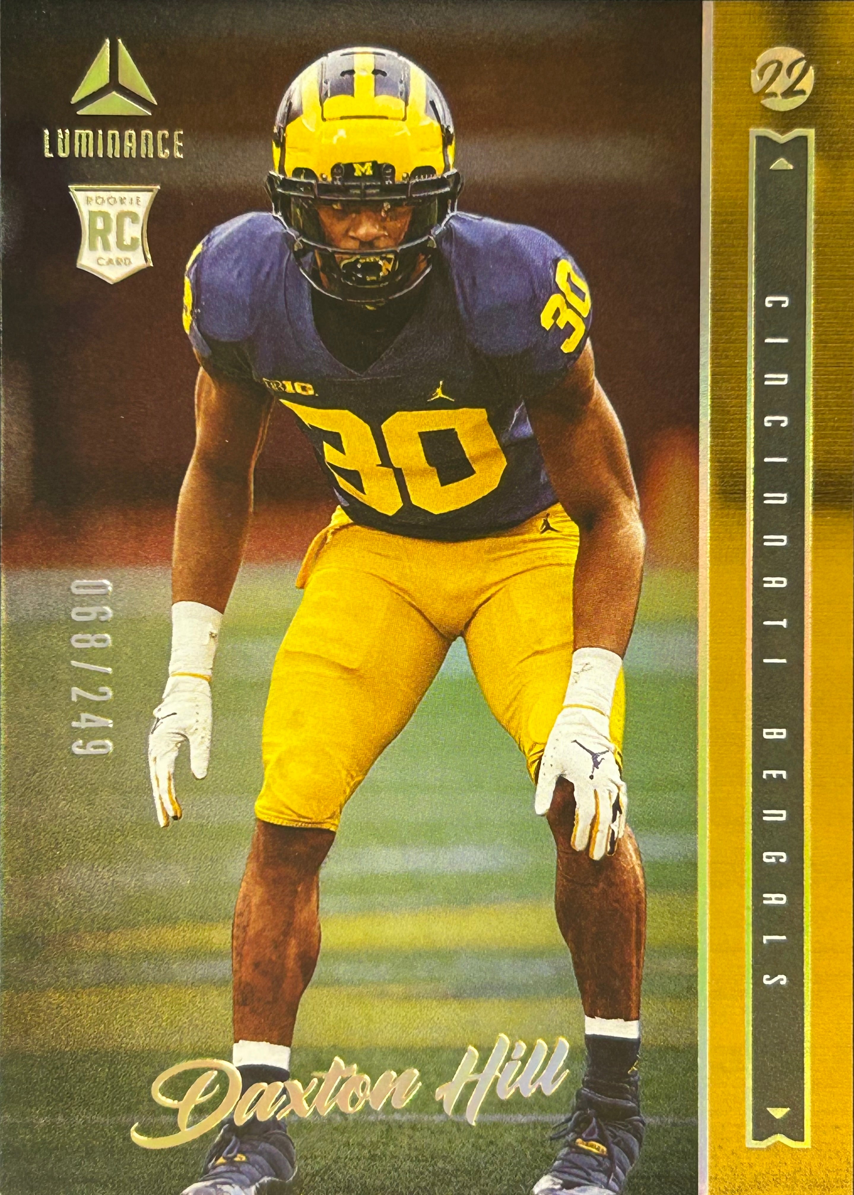 Daxton Hill Luminance /249 Rookie – Wayne Collection