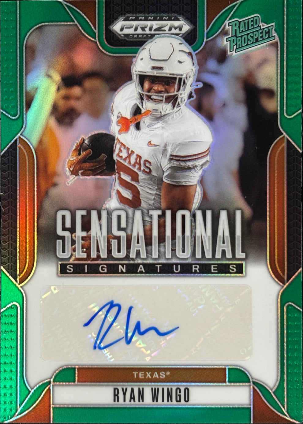 Ryan Wingo Prizm Draft Auto Green Rated Prospect – Wayne Collection