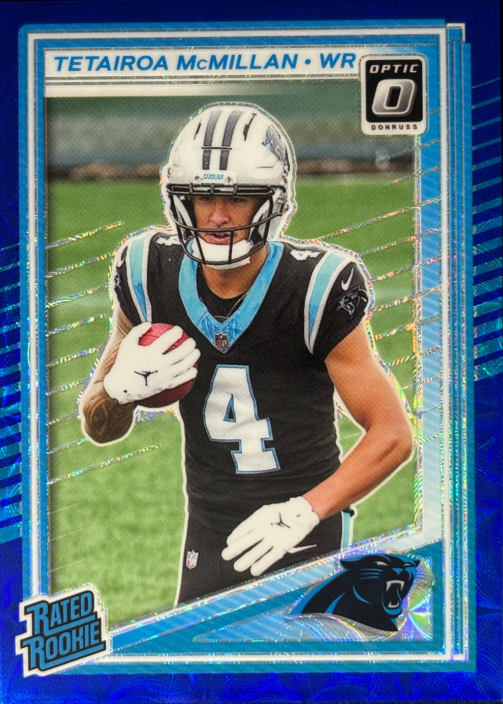 Tetairoa McMillan Optic Blue Scope Rookie Panthers – Wayne Collection