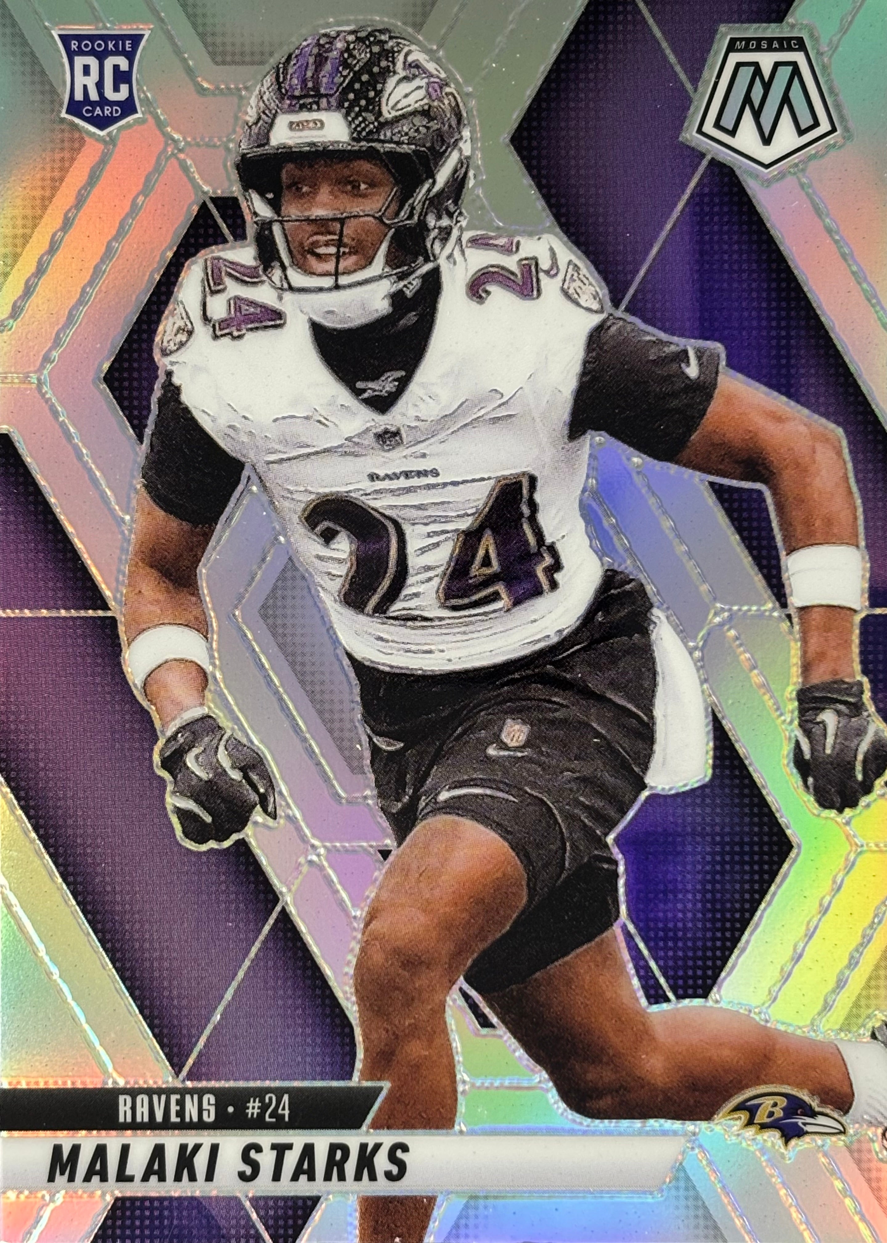 Malaki Starks Mosaic Silver Rookie Ravens – Wayne Collection