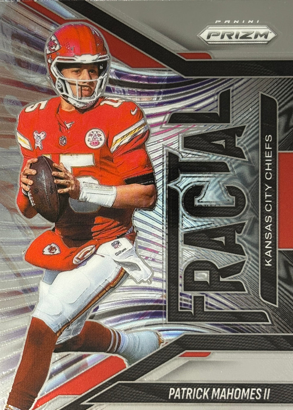 Patrick Mahomes Prizm Fractal Chiefs – Wayne Collection