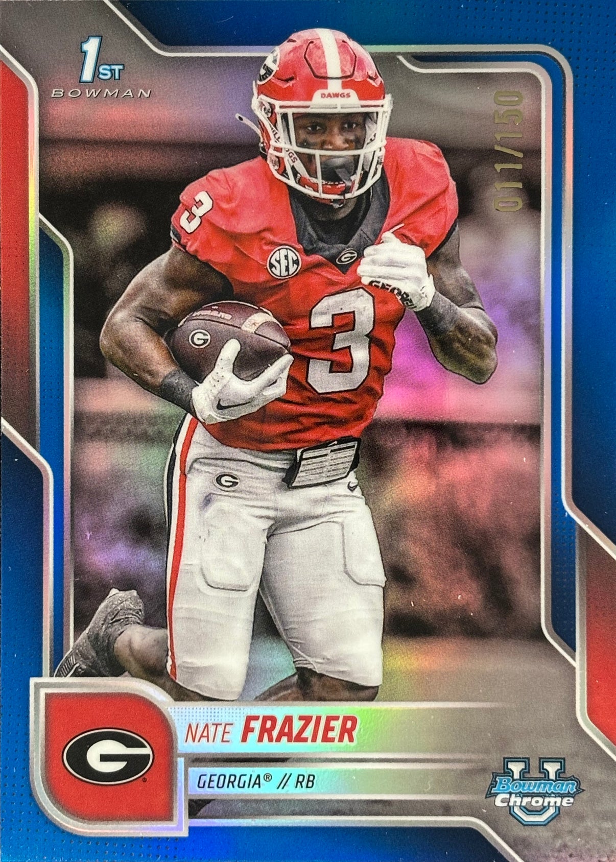 Nate Frazier Bowman U Chrome Blue /150 – Wayne Collection