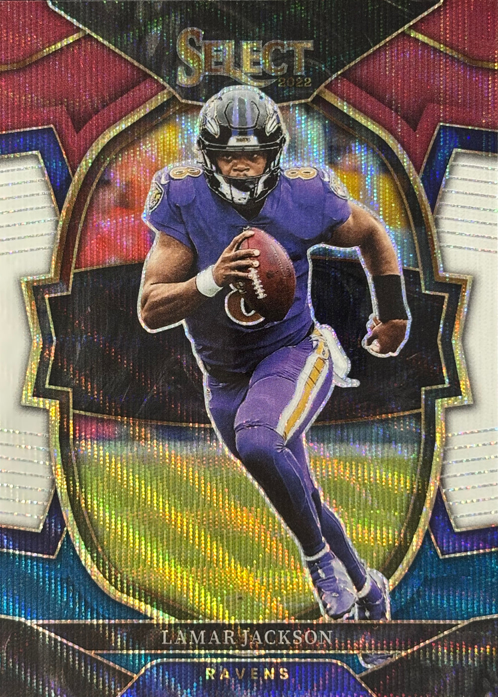 Lamar Jackson Select Tri-Color /249 Ravens – Wayne Collection