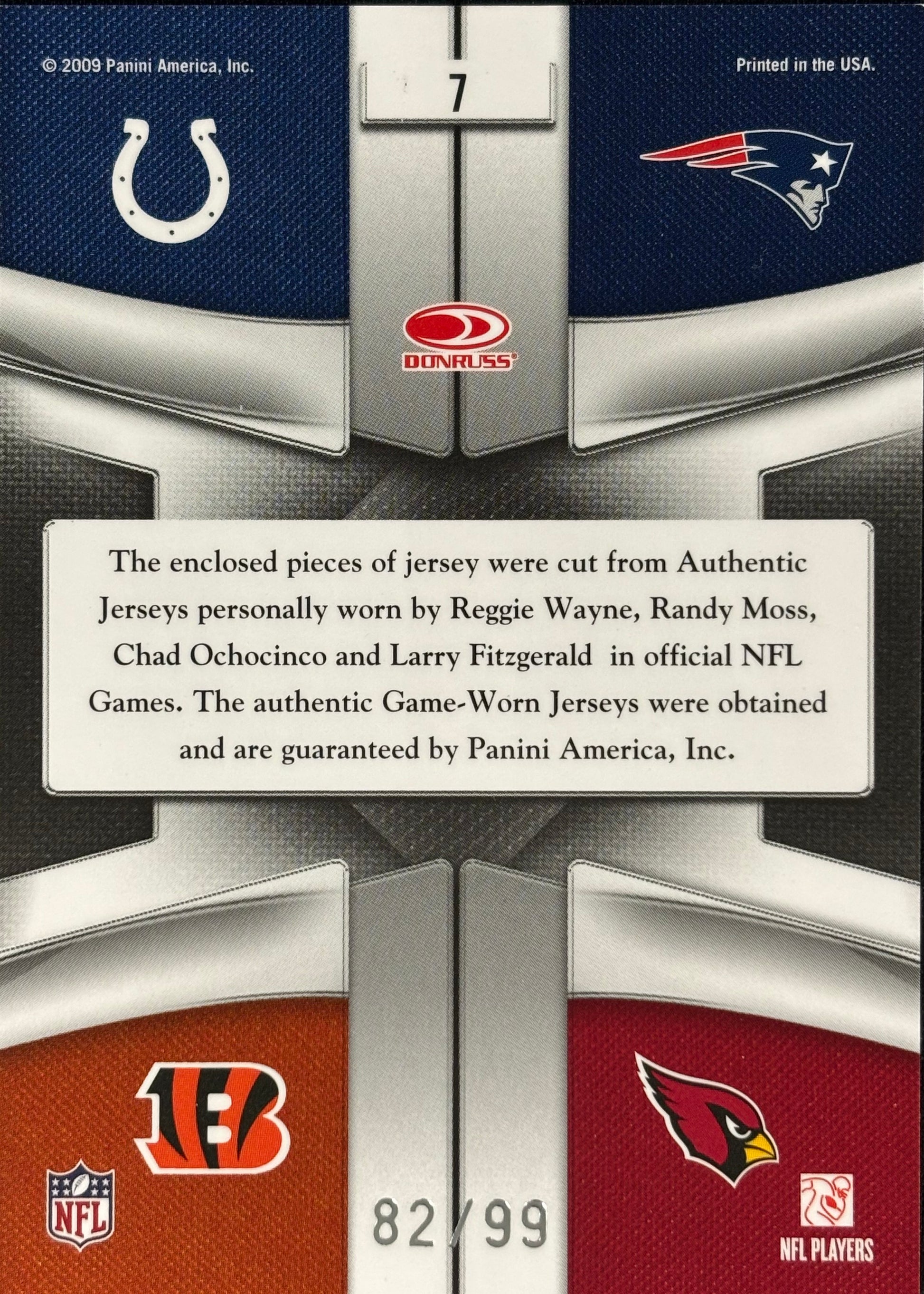 Reggie Wayne Randy Moss Chad Ochocinco Larry Fitzgerald League Leaders ...