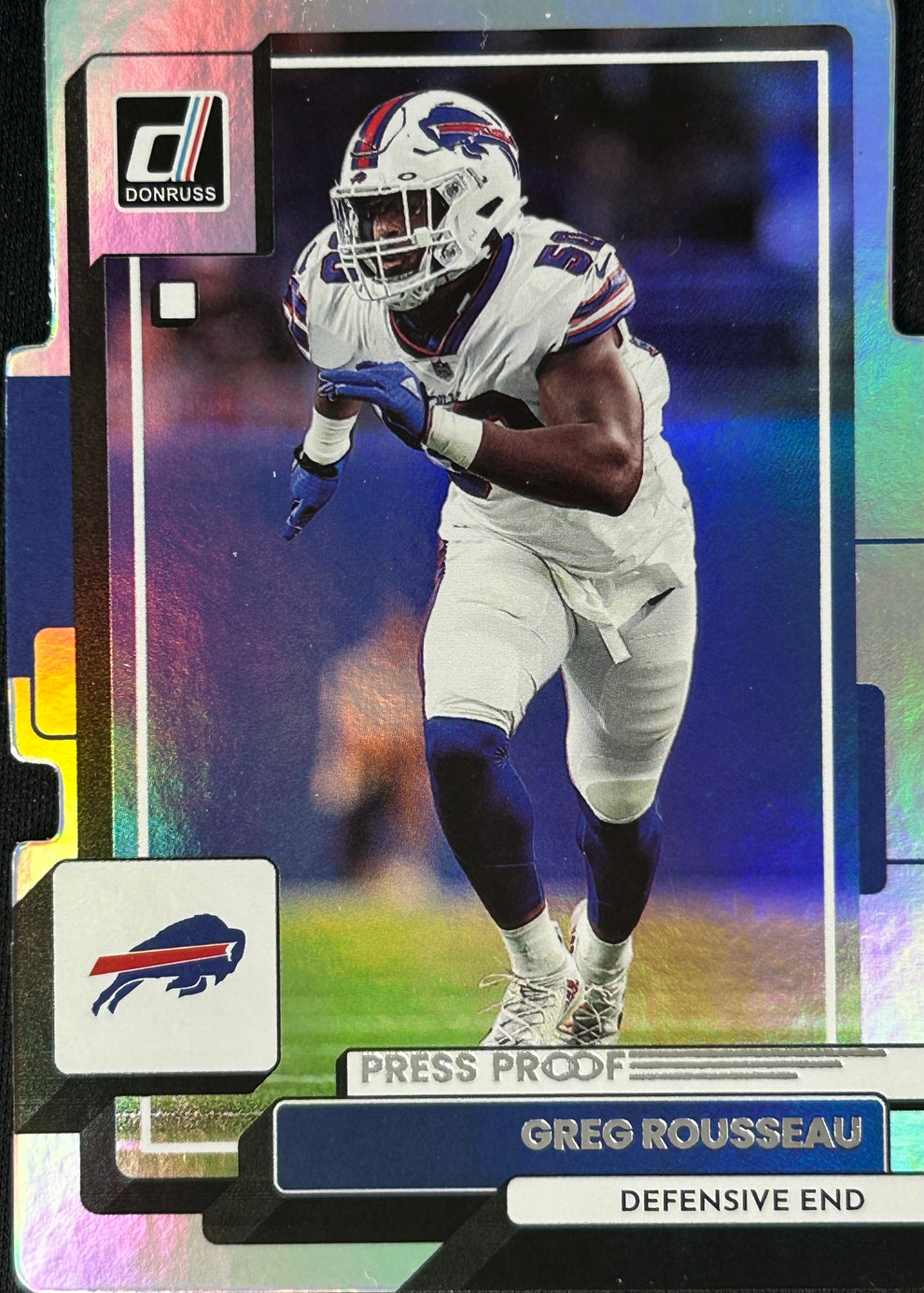 Greg Rousseau Donruss Die-Cut /75 Bills – Wayne Collection