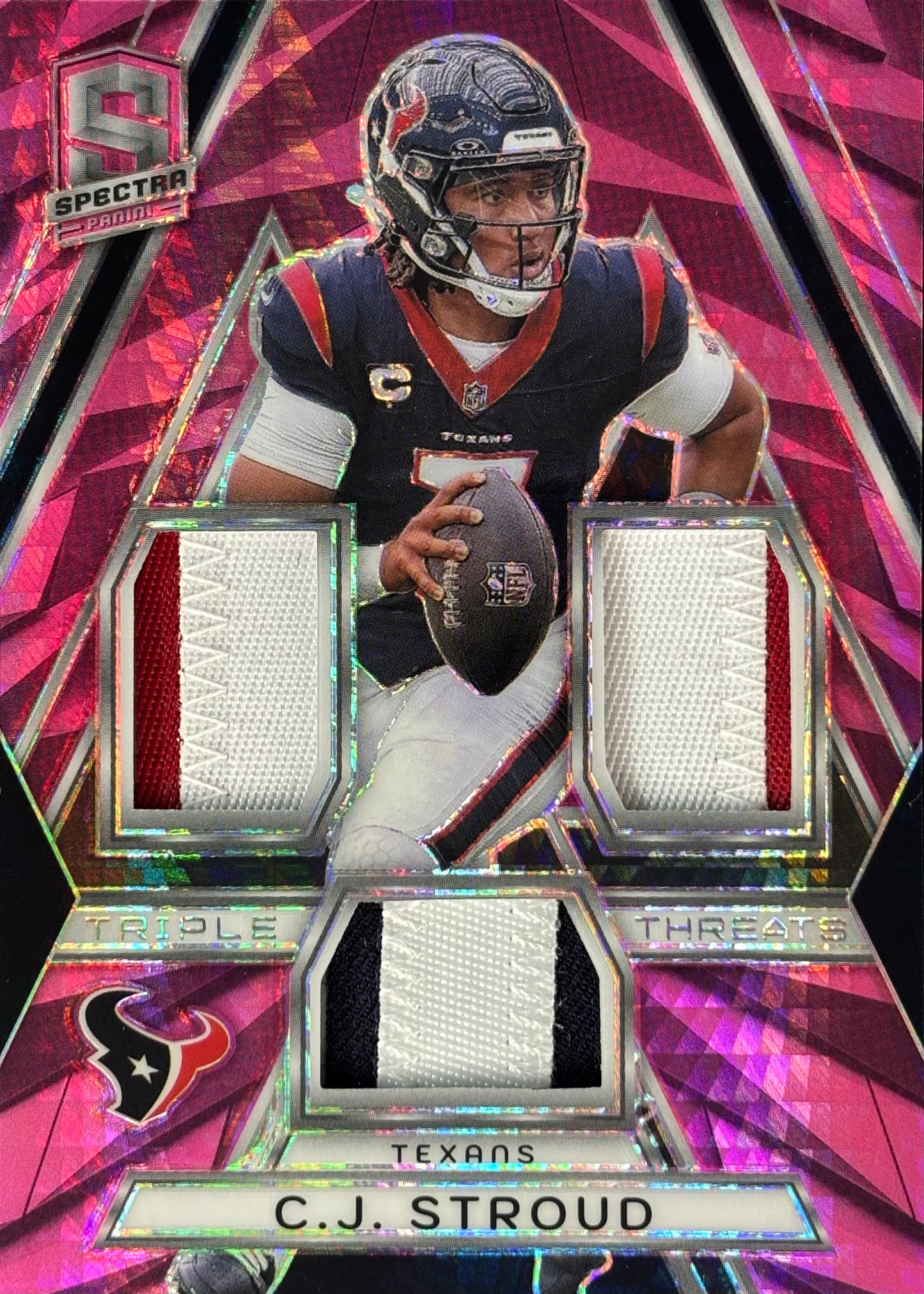 CJ Stroud Spectra Patch /15 Texans – Wayne Collection