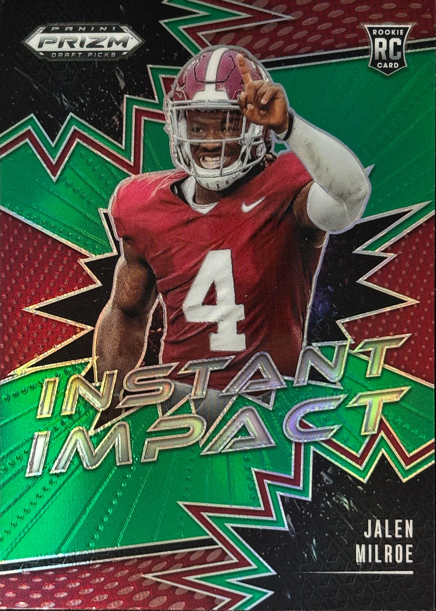 Jalen Milroe Instant Impact Green Rookie Seahawks – Wayne Collection
