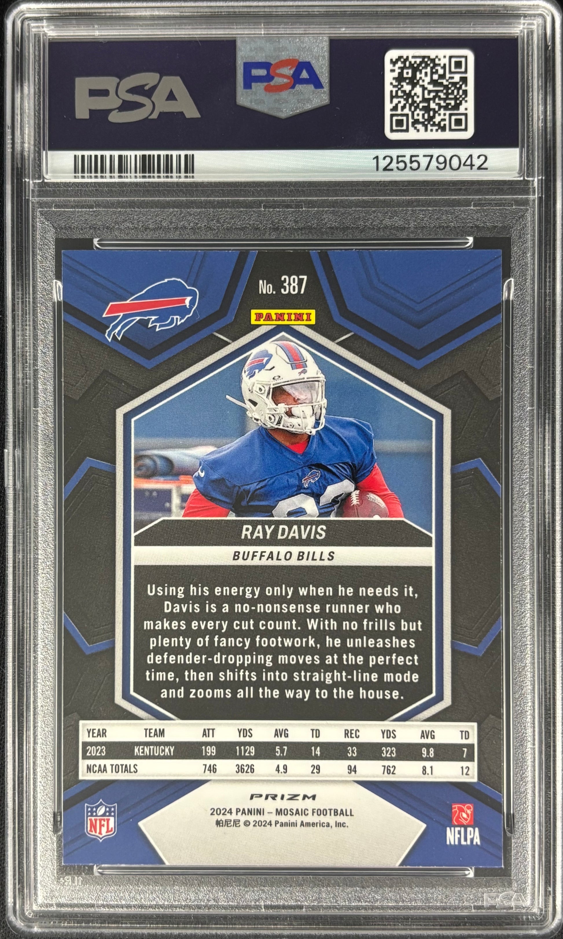 Ray Davis Mosaic Honeycomb PSA 10 Rookie Bills – Wayne Collection