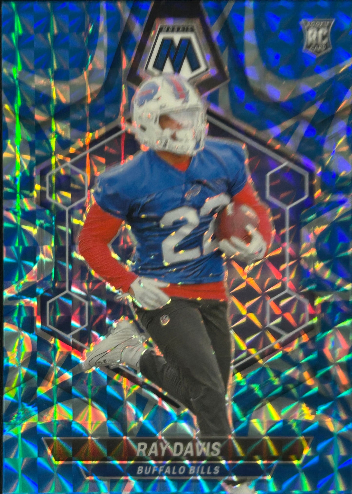 Ray Davis Mosaic Blue Reactive Rookie Bills – Wayne Collection
