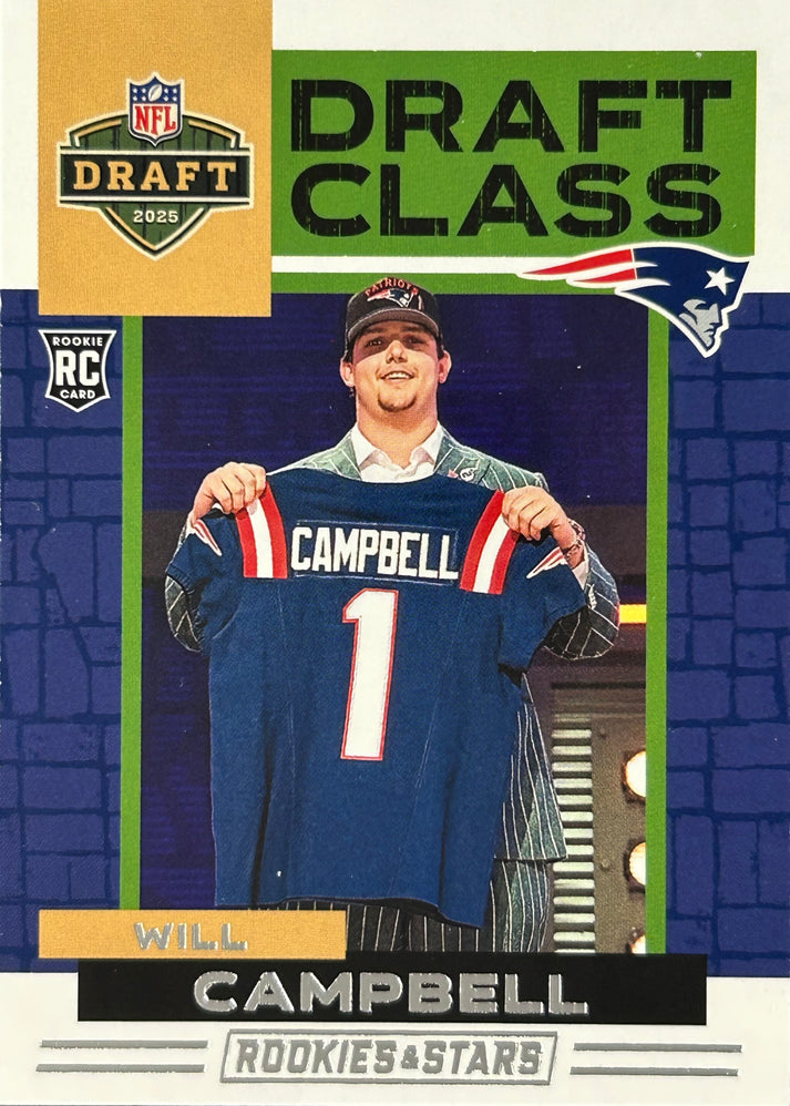 Will Campbell Draft Class Rookie Patriots – Wayne Collection