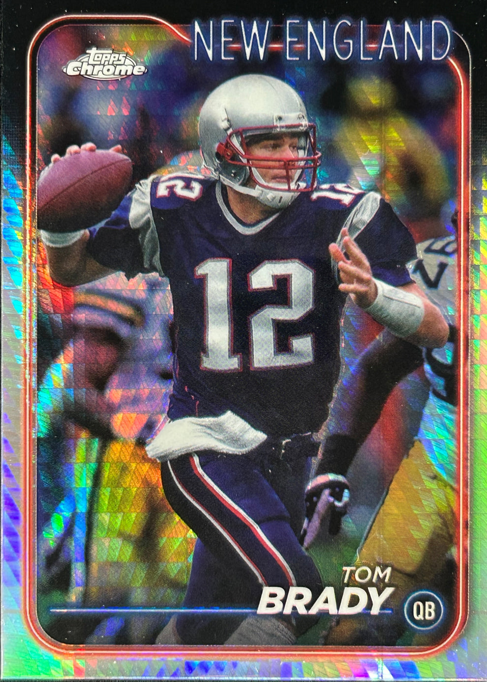 Tom Brady Topps Chrome Hyper Patriots – Wayne Collection