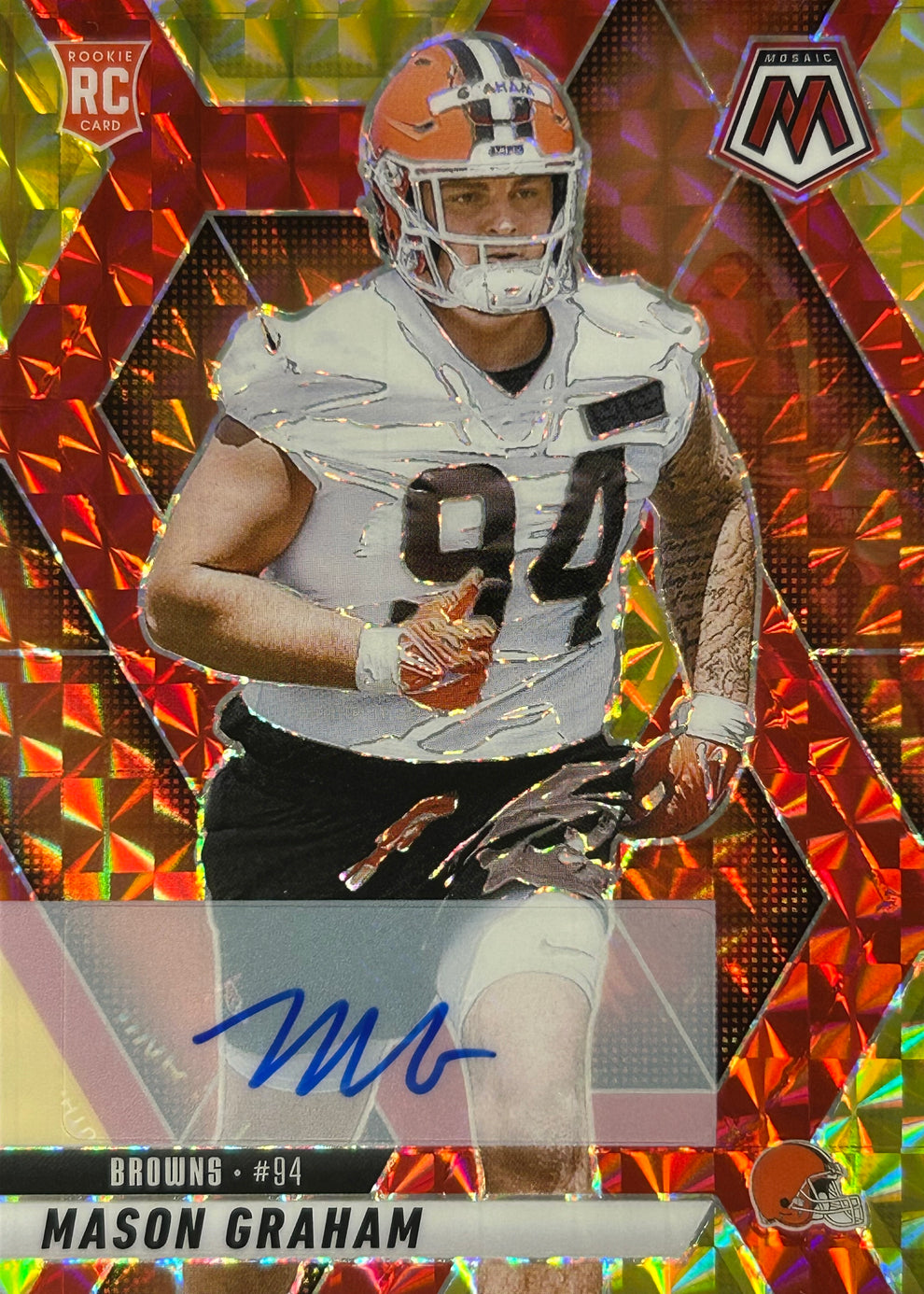Kurtis Rourke Mosaic Red Yellow Auto Rookie 49ers – Wayne Collection