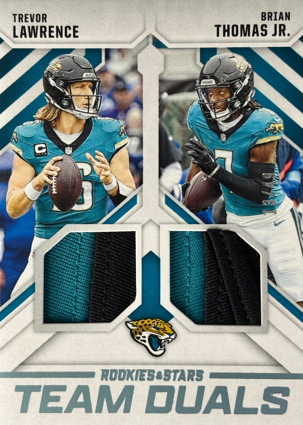 Trevor Lawrence Brian Thomas Jr. R&S Team Duals Patch /49 Jaguars ...