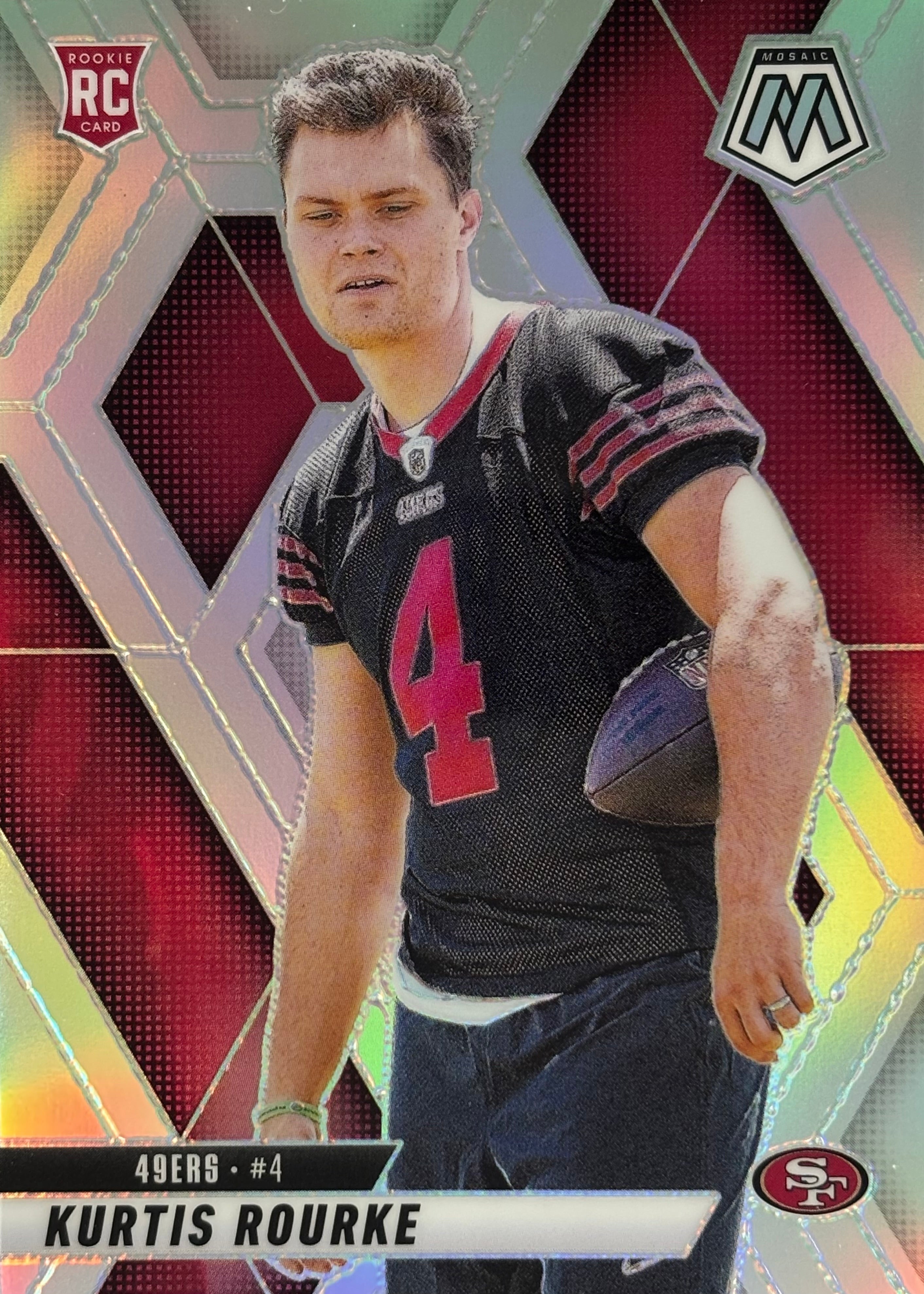 Kurtis Rourke Mosaic Silver Rookie 49ers – Wayne Collection