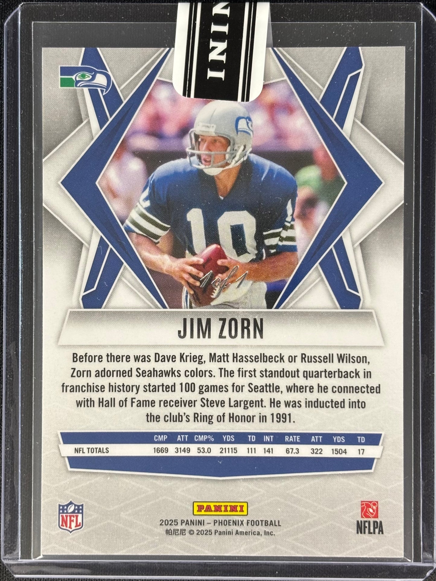 Jim Zorn Phoenix Celestial 1/1 Seahawks (Sealed) – Wayne Collection