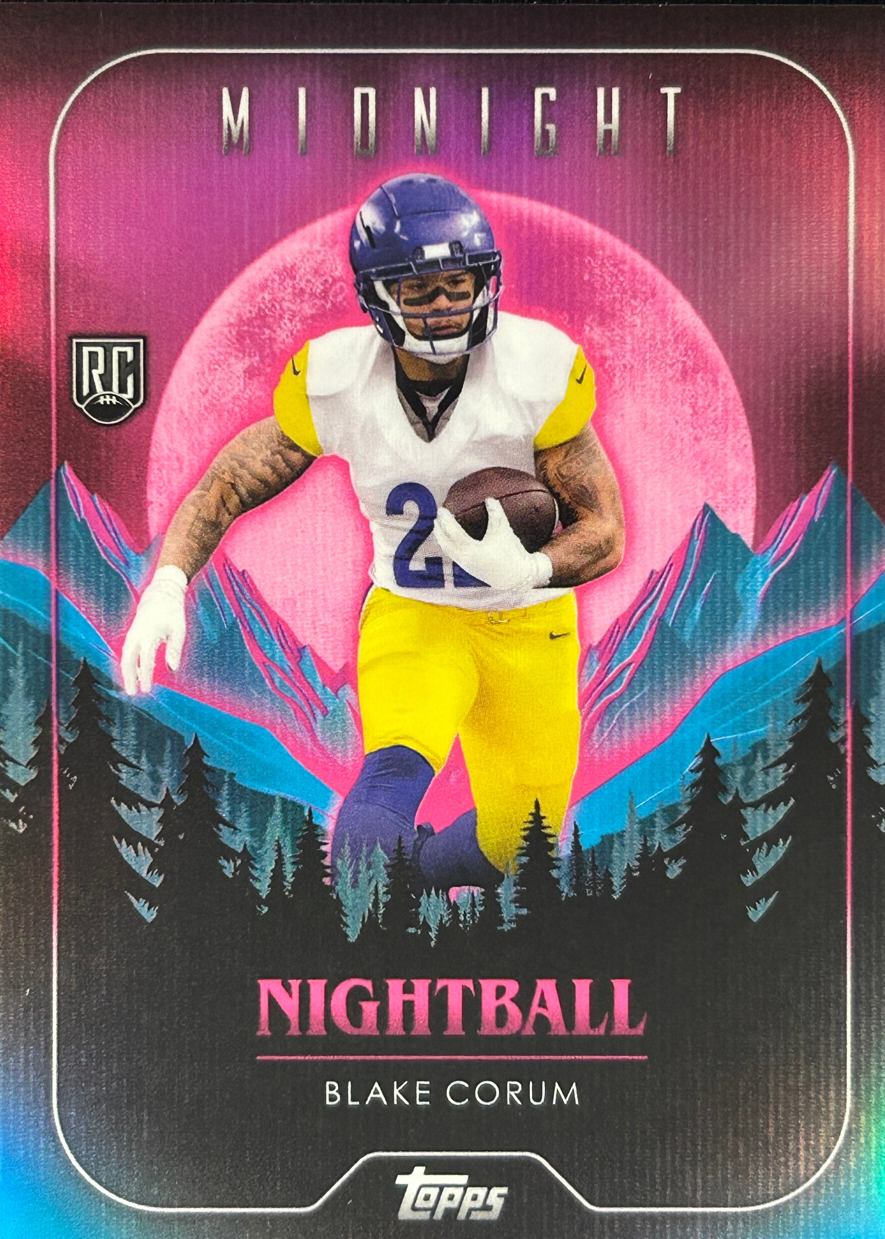 Blake Corum Midnight Nightball Pink Rookie Rams – Wayne Collection