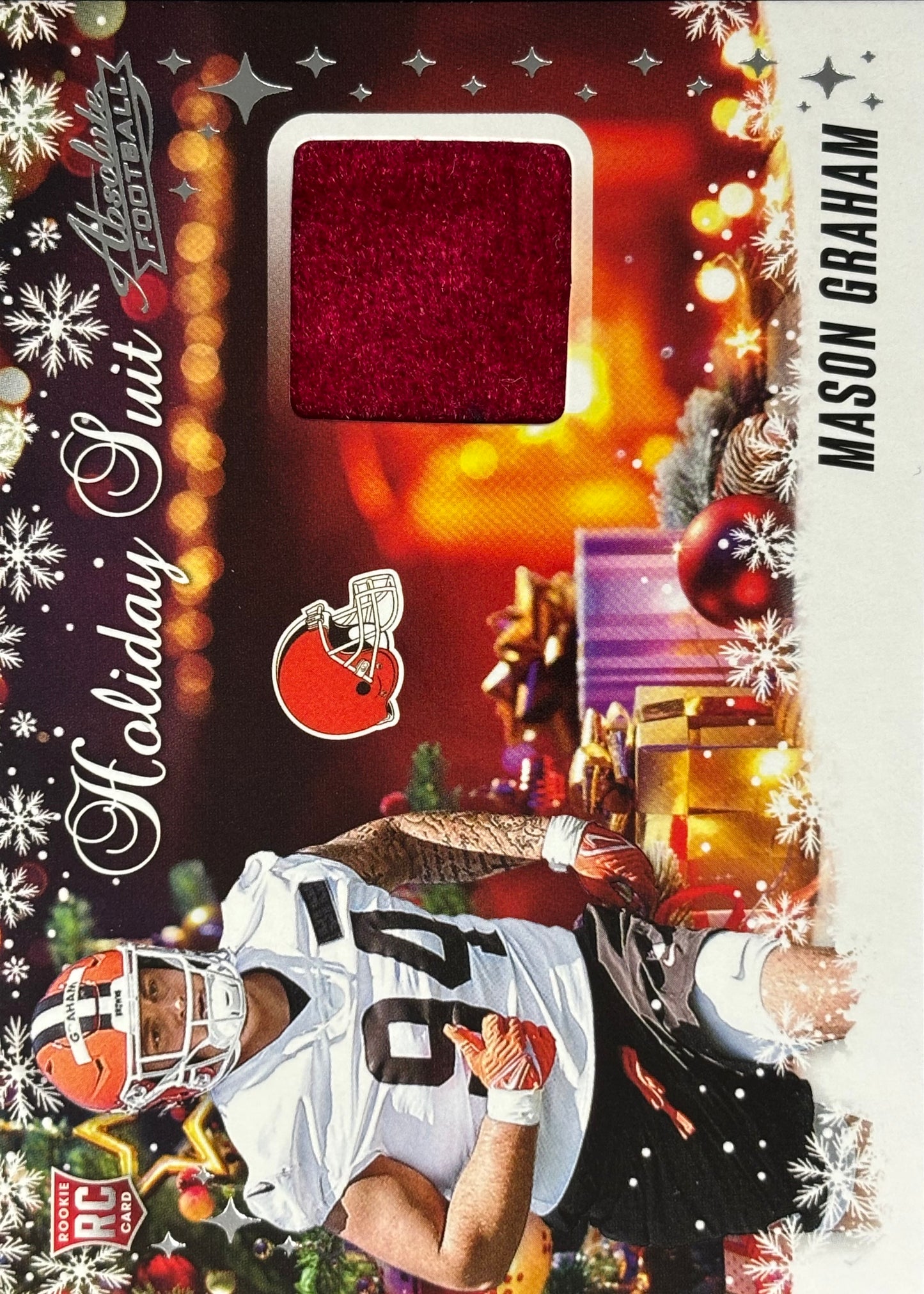 Mason Graham Holiday Suit Patch Rookie Browns – Wayne Collection
