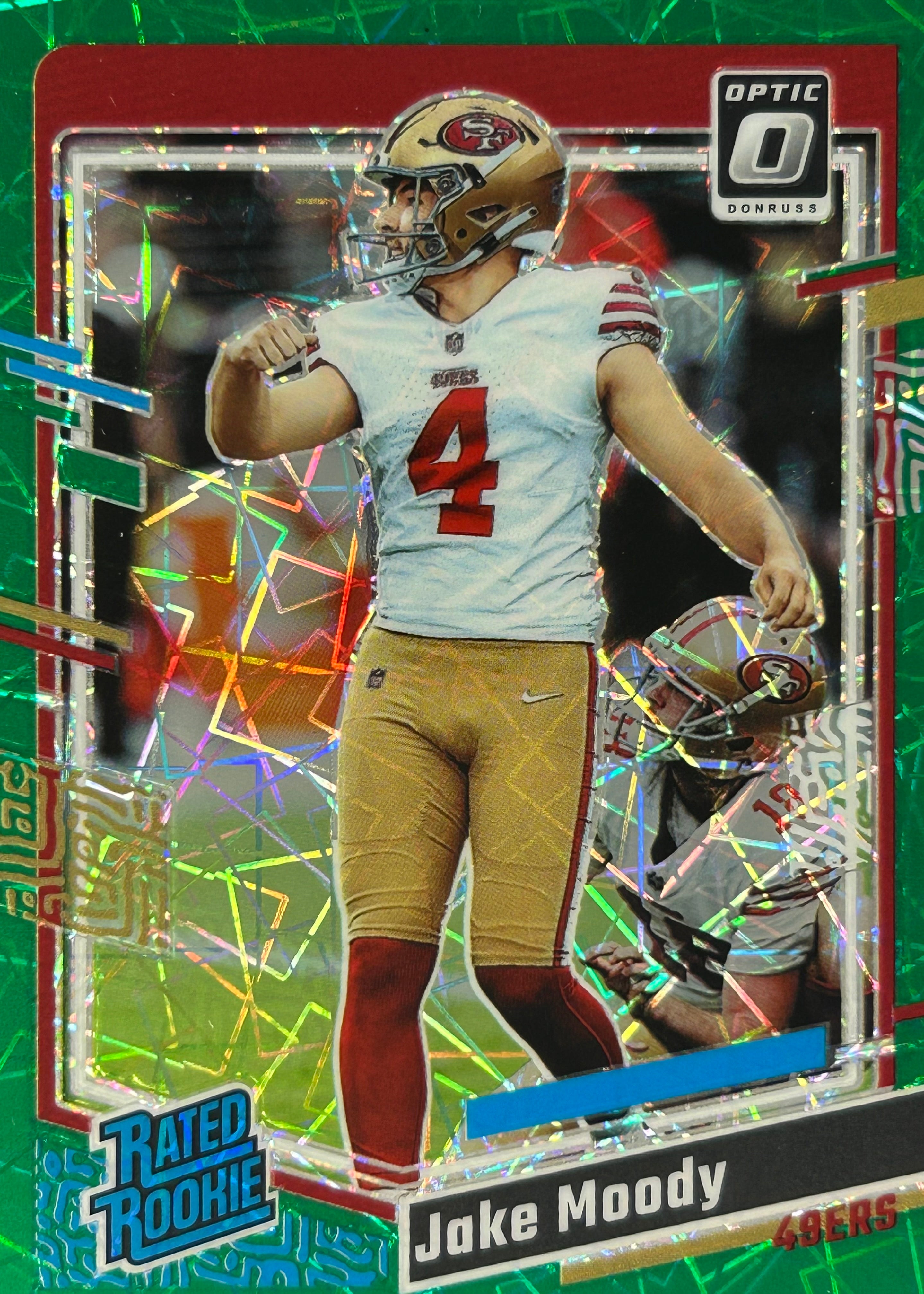 Jake Moody Optic Green Velocity Rookie 49ers – Wayne Collection