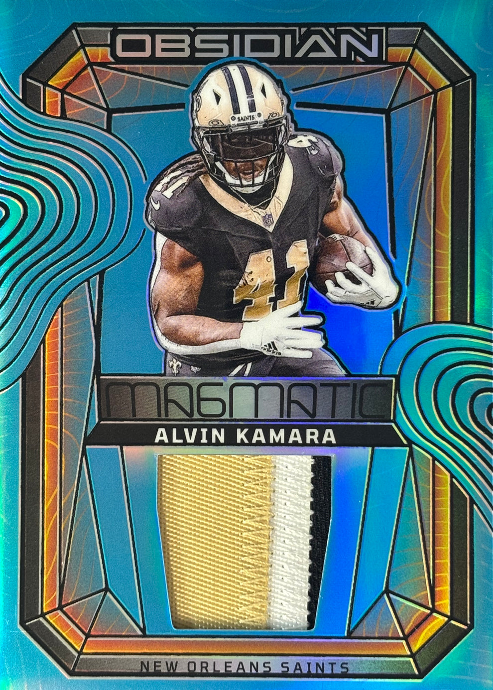 Alvin Kamara Obsidian Blue Patch /25 Saints – Wayne Collection