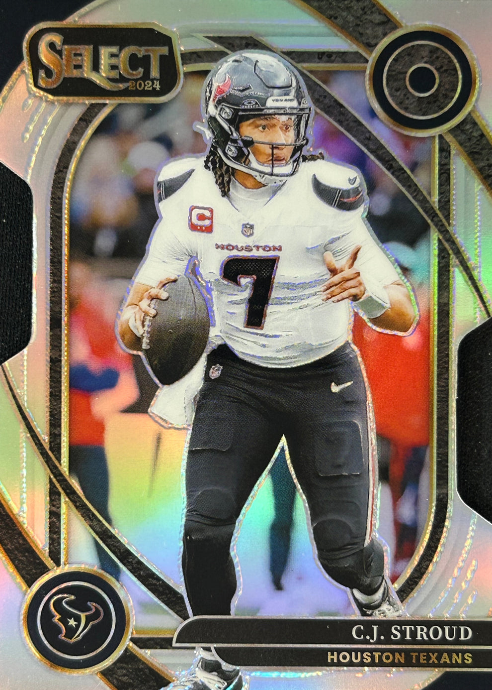 CJ Stroud Select Silver Die-Cut Texans – Wayne Collection