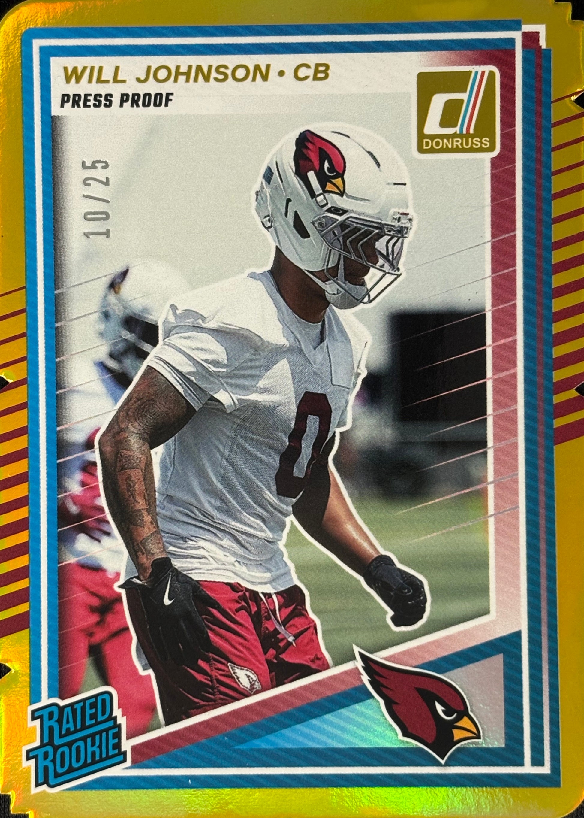 Will Johnson Donruss Gold Die-Cut /25 Cardinals – Wayne Collection