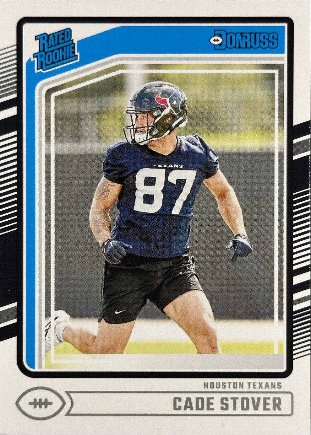 Cade Stover Rated Rookie Donruss Texans – Wayne Collection