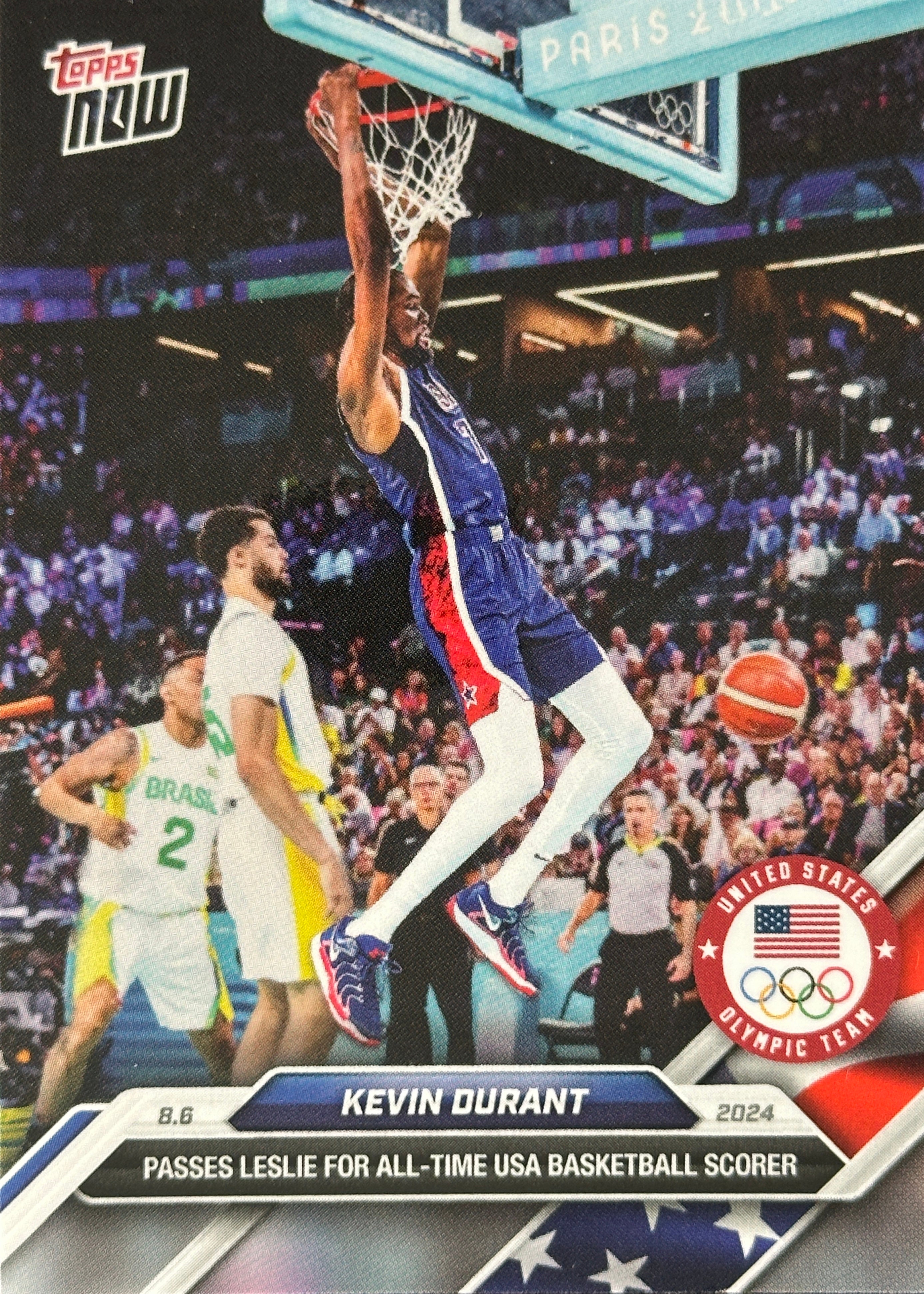 Kevin Durrant Olympic Team USA Topps Now #20 – Wayne Collection