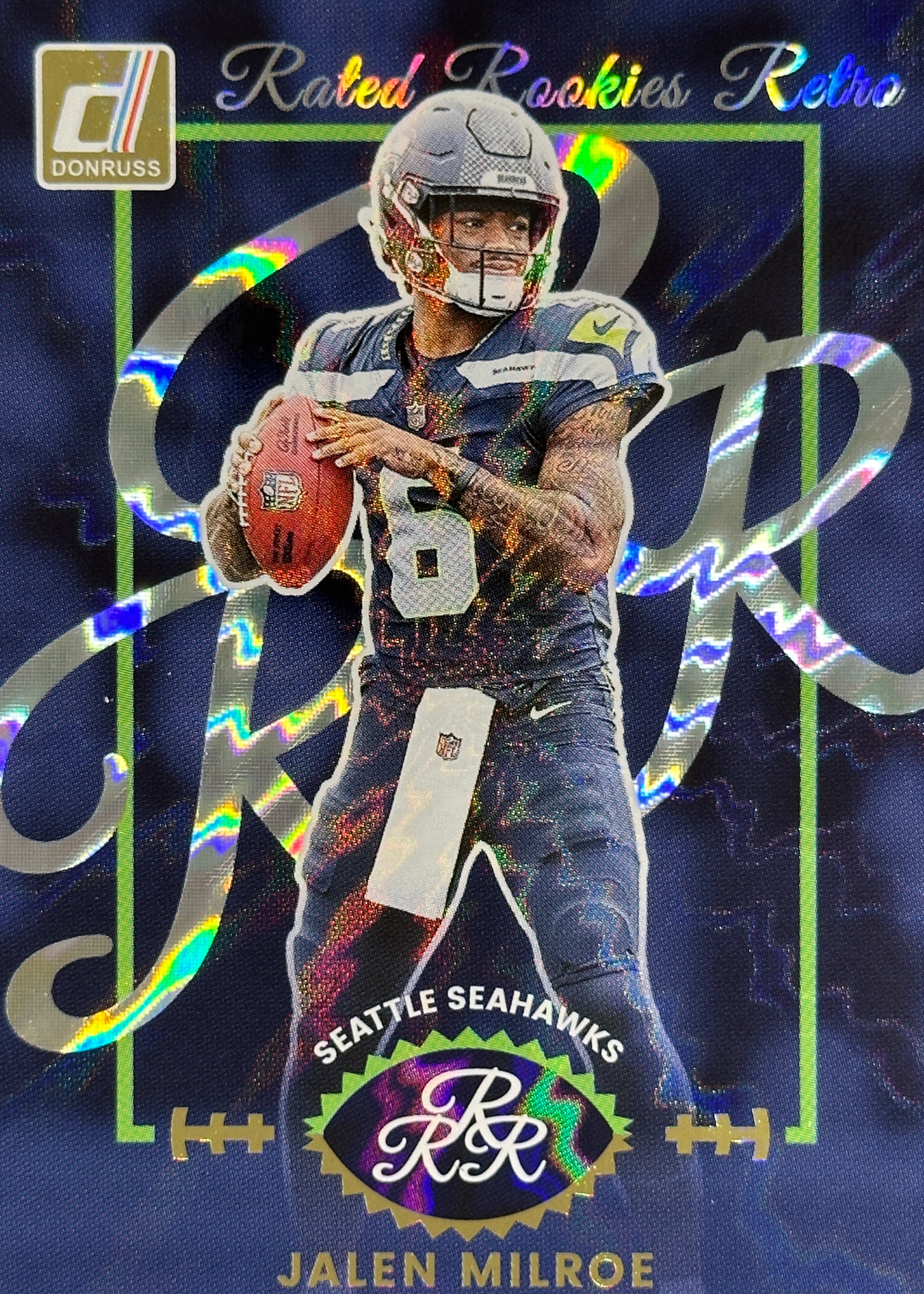 Jalen Milroe Rated Rookie Retro Donruss Seahawks – Wayne Collection
