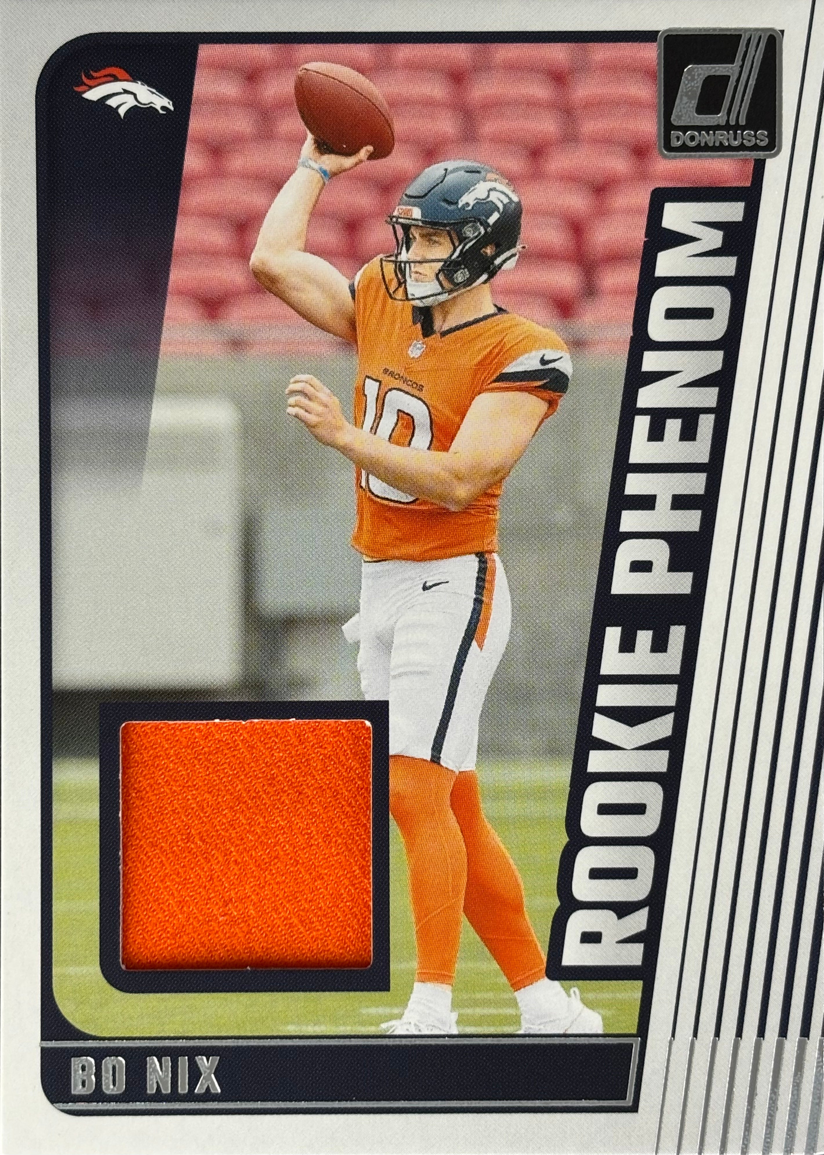 Bo Nix Donruss Rookie Phenoms Patch – Wayne Collection