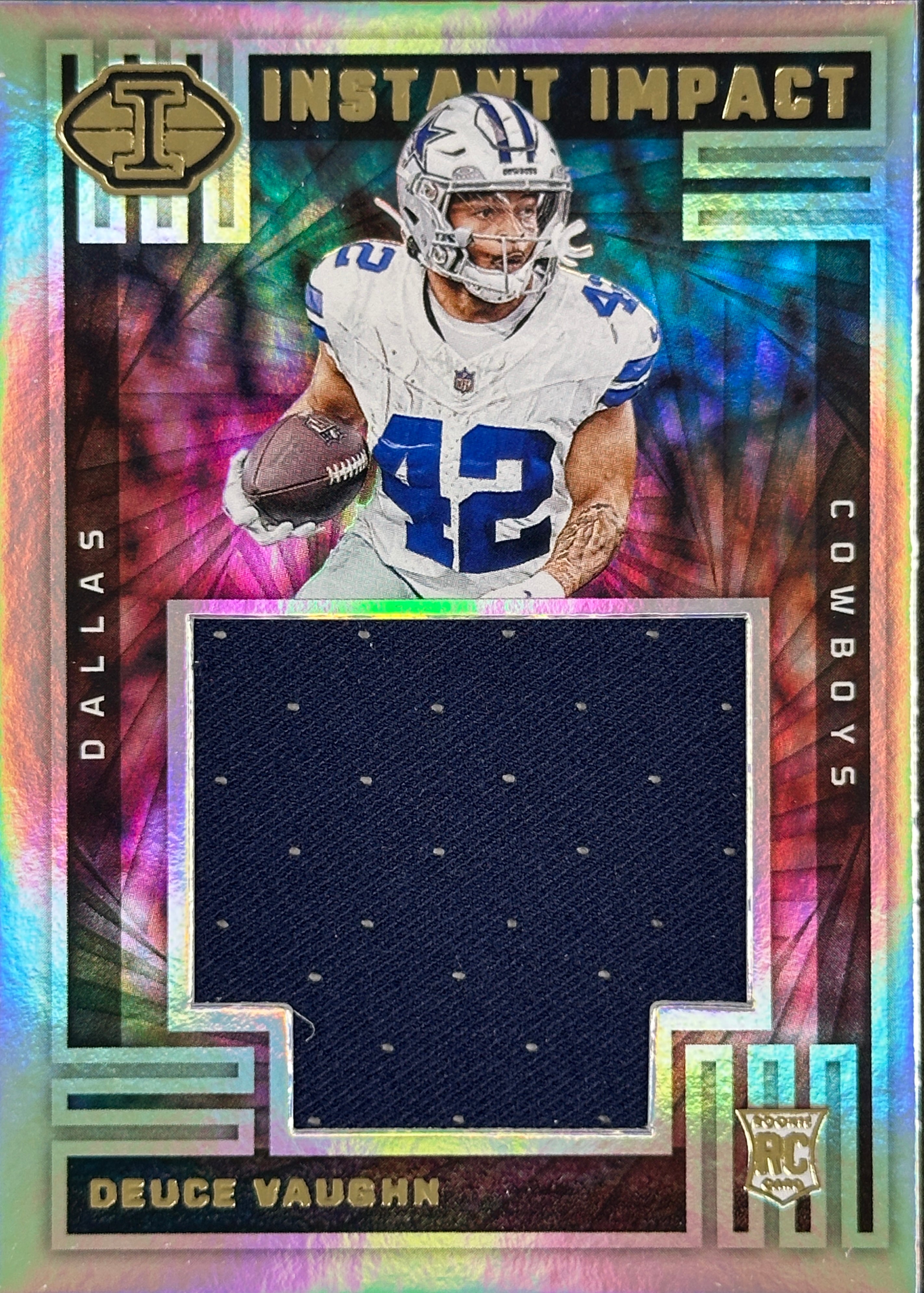 Deuce Vaughn Instant Impact Illusions Patch Rookie Cowboys Broncos ...