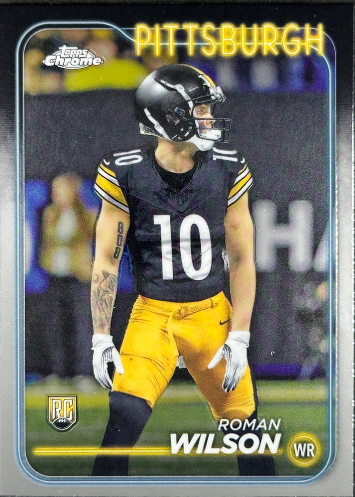 Roman Wilson Topps Chrome Rookie Steelers – Wayne Collection