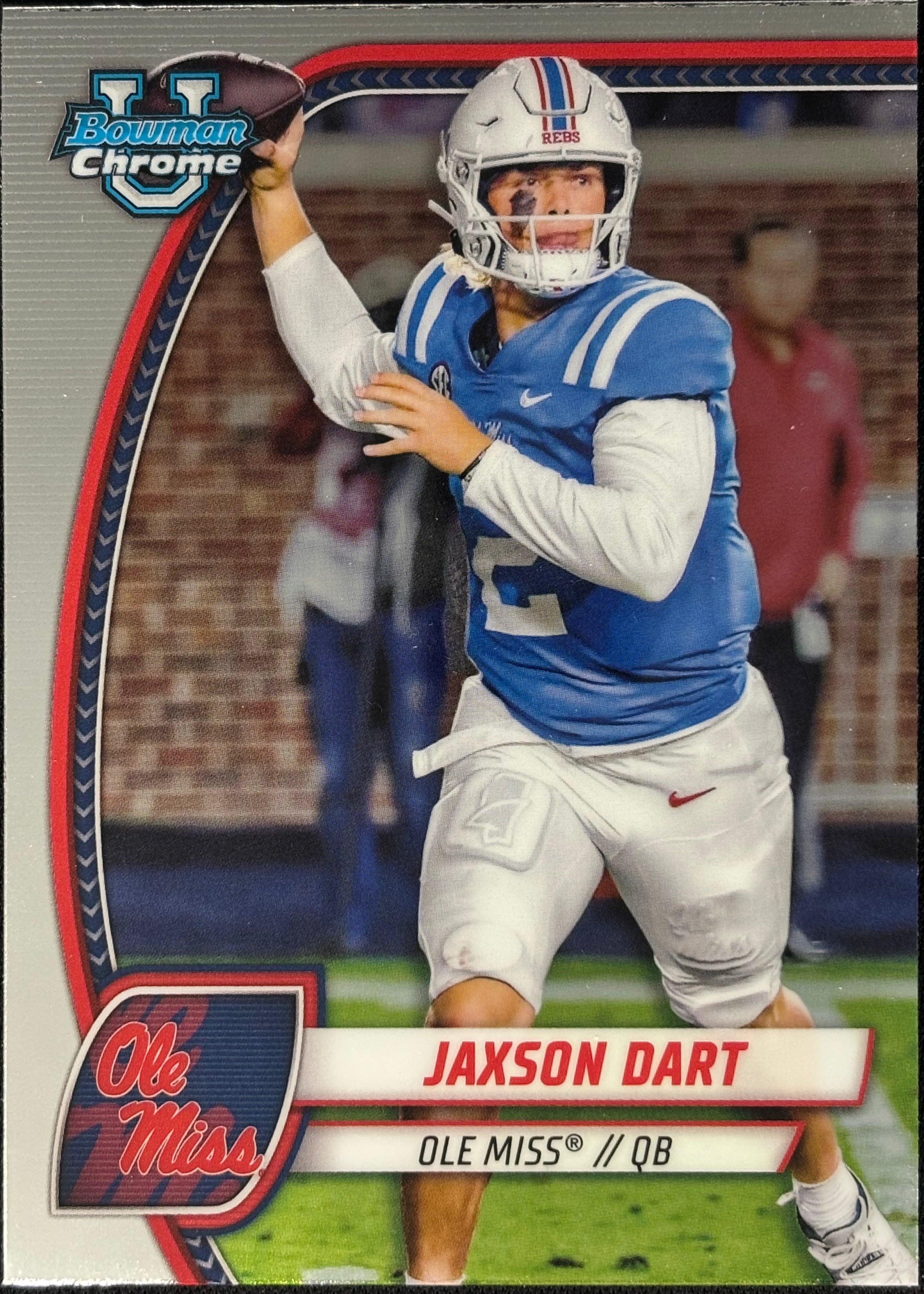 Jaxson Dart Bowman U Chrome Giants – Wayne Collection