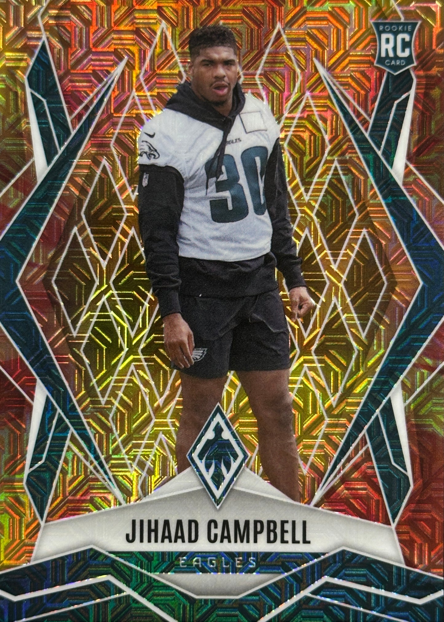 Jihaad Campbell Phoenix Fire Burst /350 Rookie Philadelphia Eagles ...