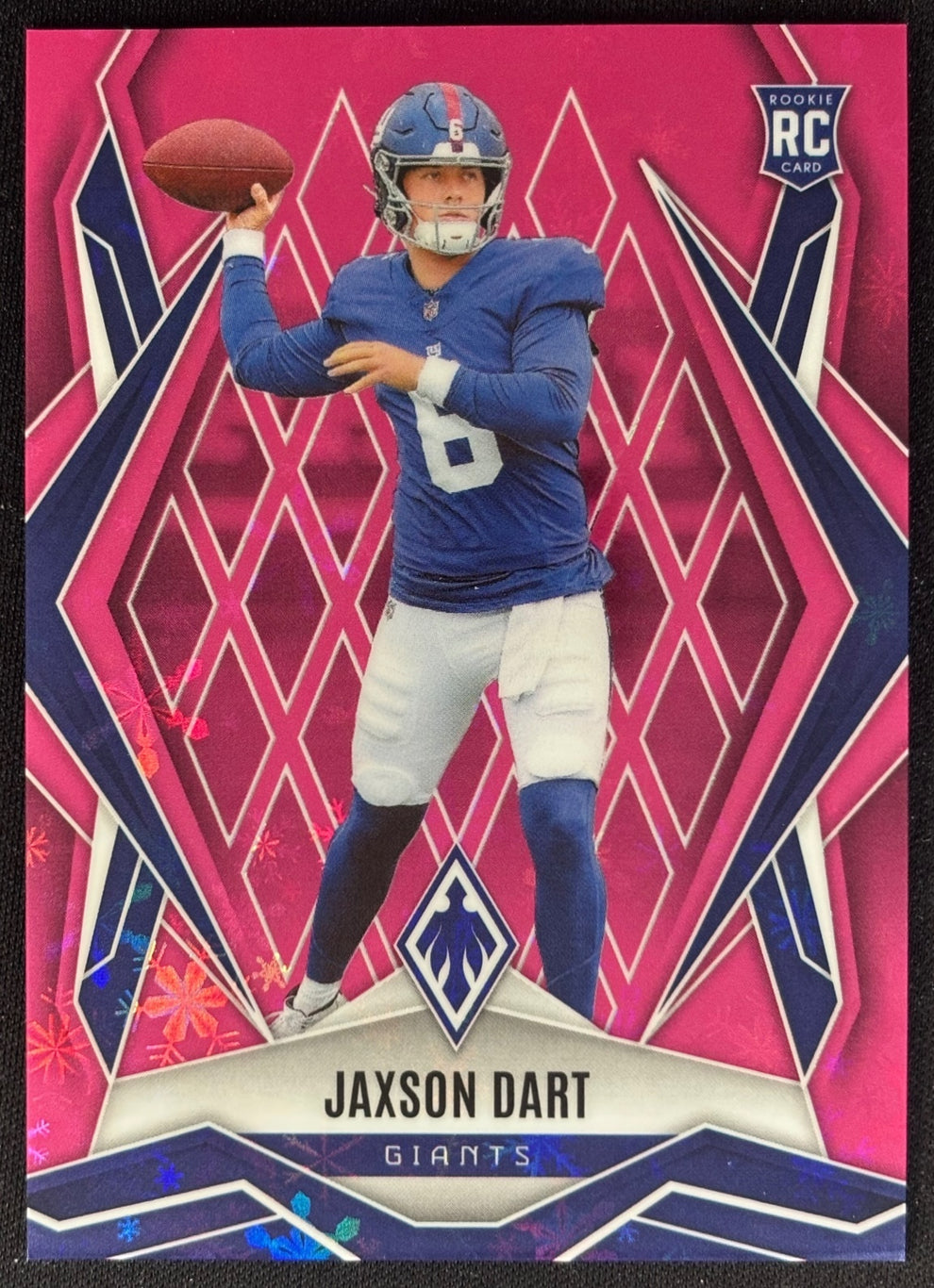 Jaxson Dart 2025 Phoenix Pink Winter /299 Giants | Wayne Collection