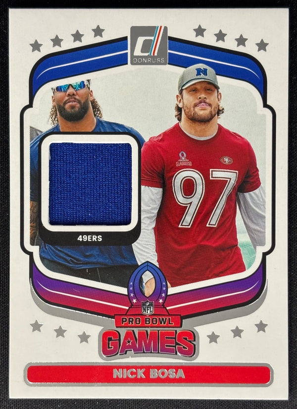 Nick Bosa 2025 Donruss Pro Bowl Materials 49ers | Wayne Collection