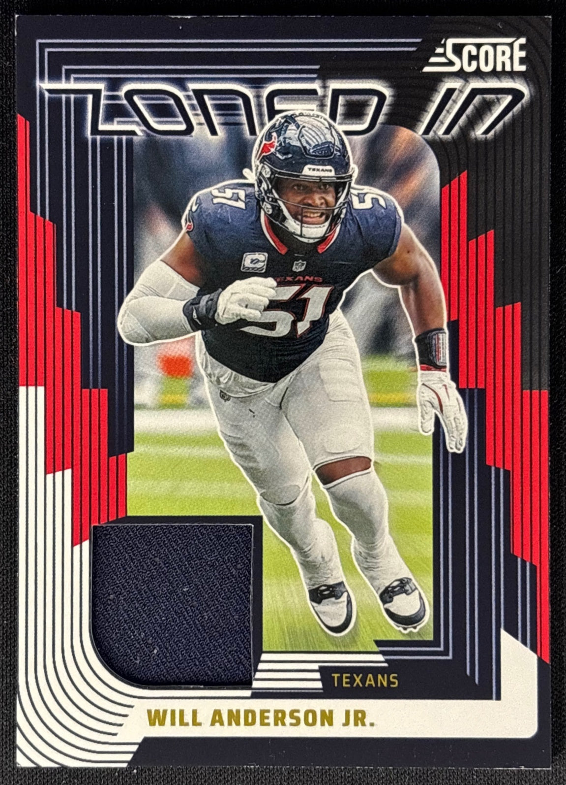 Will Anderson Jr. 2025 Score Zoned In Jerseys Texans – Wayne Collection