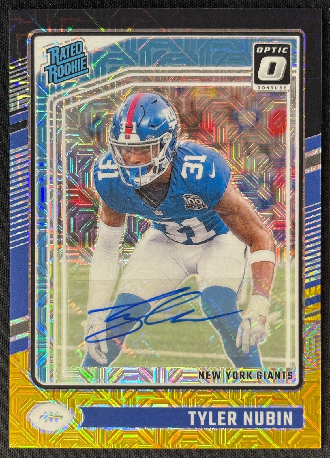 Tyler Nubin 2024 Donruss Optic Rated Rookie Auto Black Gold /60 Giants ...