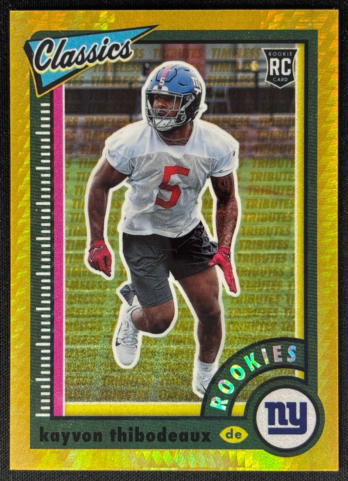 Kayvon Thibodeaux 2022 Classics Timeless Tributes Gold /99 Giants | Wa ...