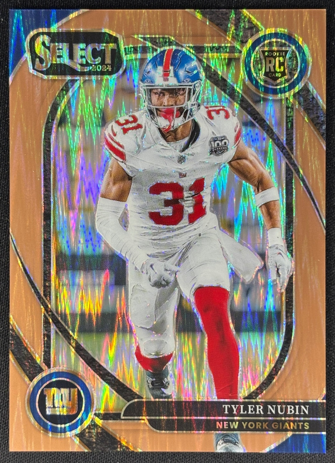 Tyler Nubin 2024 Select Club Copper Prizm Shock /299 Giants | Wayne ...
